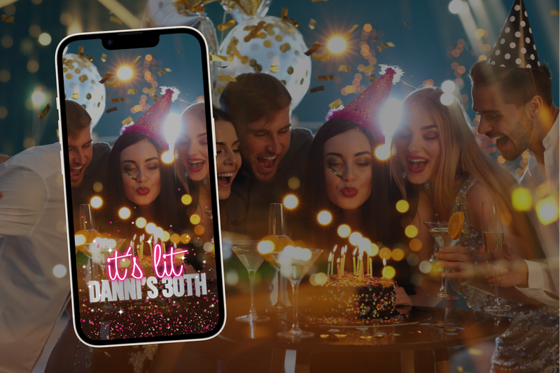 Birthdays Filters | Snapchat & TikTok | Customizable Templates